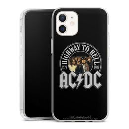DeinDesign iPhone 12 Handy Silikon H&uuml;lle Case transparent Handyh&uuml;lle Acdc Official Licensed Product Rock Silikon Case
