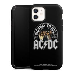 DeinDesign iPhone 12 mini Handy Panzer Handyh&uuml;lle robuste Outdoor H&uuml;lle Schutzh&uuml;lle matt Acdc Official Licensed Product Rock Tough Case