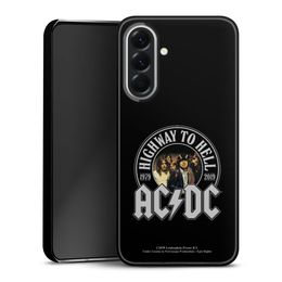 DeinDesign Galaxy A56 5G Handy Premium Case Smartphone Handyh&uuml;lle Schutzh&uuml;lle gl&auml;nzend Acdc Official Licensed Product Rock Premium Case