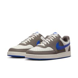 Sneaker Nike Sportswear "Nike Court Vision Low", Herren, Gr. 42, sail, hyper royal, cave stone, Synthetik, Schuhe Sneaker, inspiriert vom Design des Nike Air Force