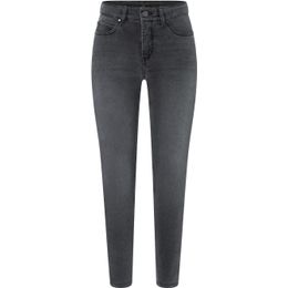 Skinny-fit-Jeans MAC "Dream Skinny", Damen, Gr. 32, L&auml;nge 30, schwarz (anthracit fancy wash), Jeans, Obermaterial: 88% Baumwolle, 9% Polyester, 3% Elasthan, sehr figurbetont lang, Jeans Skinny-fit-Jeans, in hochelastische Qualit&auml;t f&uuml;r den perfekten Sitz