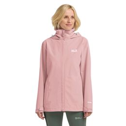 Outdoorjacke Jack Wolfskin "TRAILTIME 2L JKT W", Damen, Gr. XXL (48), rosegarden, Obermaterial: 100% Polyester. Futter: 100% Polyester, Jacken Outdoorjacke, Wasserabweisend, winddicht, atmungsaktiv, &Uuml;bergangsjacke