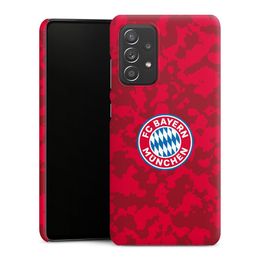 DeinDesign Galaxy A52s 5G Handy Premium Case Smartphone Handyh&uuml;lle Schutzh&uuml;lle matt Camouflage Fcb Fc Bayern M&uuml;nchen Premium Case