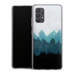 DeinDesign Galaxy A32 4G Handy Silikon H&uuml;lle Case transparent Handyh&uuml;lle Tree Forrest Abstract Silikon Case