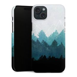 DeinDesign iPhone 15 Plus Handy Premium Case Smartphone Handyh&uuml;lle Schutzh&uuml;lle matt Tree Forrest Abstract Premium Case