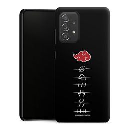 DeinDesign Galaxy A52s 5G Handy Premium Case Smartphone Handyh&uuml;lle Schutzh&uuml;lle matt Naruto Shippuden Official Licensed Product Akatsuki Premium Case