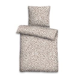 SONSTIGE Bettw&auml;sche SEERSUCKER taupe