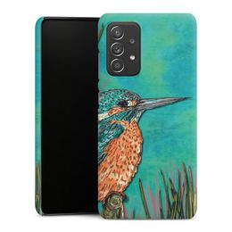 DeinDesign Galaxy A52s 5G Handy Premium Case Smartphone Handyh&uuml;lle Schutzh&uuml;lle matt Painting Bird Animals Premium Case