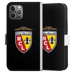 DeinDesign iPhone 12 Pro Handy Klapph&uuml;lle Handyh&uuml;lle aus Kunst Leder wei&szlig; Flip Case Logo Official Licensed Product Rc Lens Sideflip mit Lasche