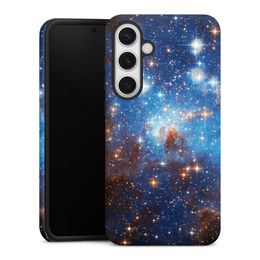 DeinDesign Galaxy S24+ Handy Panzer Handyh&uuml;lle robuste Outdoor H&uuml;lle Schutzh&uuml;lle matt Galaxy Weltall Star Tough Case