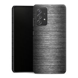 DeinDesign Galaxy A52s 5G Handy Premium Case Smartphone Handyh&uuml;lle Schutzh&uuml;lle matt Anthracite Metallic Look Metal Premium Case