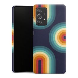 DeinDesign Galaxy A52s 5G Handy Premium Case Smartphone Handyh&uuml;lle Schutzh&uuml;lle matt Retro Rainbow Colourful Premium Case