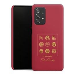 DeinDesign Galaxy A52s 5G Handy Premium Case Smartphone Handyh&uuml;lle Schutzh&uuml;lle matt Fcb 125 Jahre Fc Bayern M&uuml;nchen Merchandise Premium Case