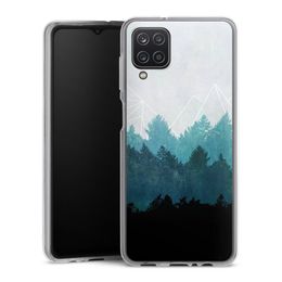 DeinDesign Galaxy A12 Handy Silikon H&uuml;lle Case transparent Handyh&uuml;lle Abstract Forrest Tree Silikon Case