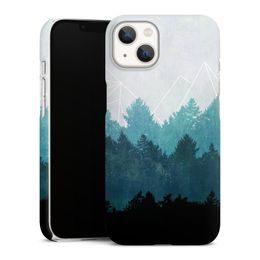 DeinDesign iPhone 13 Handy Premium Case Smartphone Handyh&uuml;lle Schutzh&uuml;lle matt Tree Forrest Abstract Premium Case