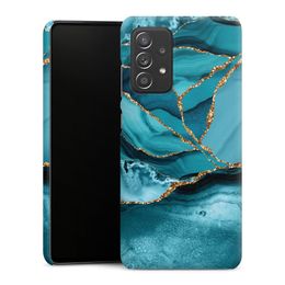 DeinDesign Galaxy A52s 5G Handy Premium Case Smartphone Handyh&uuml;lle Schutzh&uuml;lle matt Glitzer Marble Gemstone Premium Case