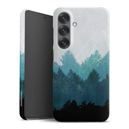 DeinDesign Galaxy S25 Handy Premium Case Smartphone Handyh&uuml;lle Schutzh&uuml;lle gl&auml;nzend Tree Forrest Abstract Premium Case