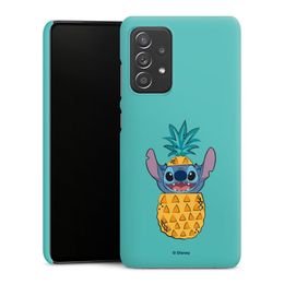 DeinDesign Galaxy A52s 5G Handy Premium Case Smartphone Handyh&uuml;lle Schutzh&uuml;lle matt Pineapple Lilo & Stitch Disney Premium Case