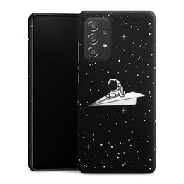 DeinDesign Galaxy A52s 5G Handy Premium Case Smartphone Handyh&uuml;lle Schutzh&uuml;lle matt Astronaut Comic Paper Premium Case