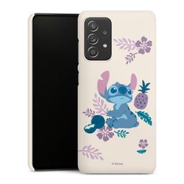 DeinDesign Galaxy A52s 5G Handy Premium Case Smartphone Handyh&uuml;lle Schutzh&uuml;lle matt Flowers Lilo & Stitch Official Licensed Product Premium Case