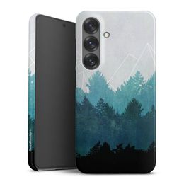 DeinDesign Galaxy S25 Handy Premium Case Smartphone Handyh&uuml;lle Schutzh&uuml;lle matt Tree Forrest Abstract Premium Case