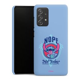 DeinDesign Galaxy A52s 5G Handy Premium Case Smartphone Handyh&uuml;lle Schutzh&uuml;lle matt Sayings Lilo & Stitch Disney Premium Case