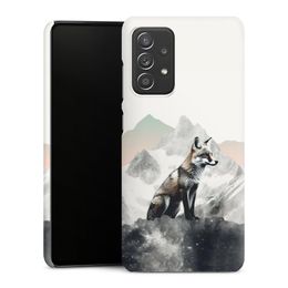DeinDesign Galaxy A52s 5G Handy Premium Case Smartphone Handyh&uuml;lle Schutzh&uuml;lle matt Fox Mountain Nature Premium Case