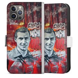 DeinDesign iPhone 12 Pro Handy Klapph&uuml;lle Handyh&uuml;lle aus Kunst Leder wei&szlig; Flip Case 1. Fc Kaiserslautern 1. Fck Fritz Walter Sideflip mit Lasche