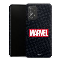 DeinDesign Galaxy A52s 5G Handy Premium Case Smartphone Handyh&uuml;lle Schutzh&uuml;lle matt Comic Logo Marvel Premium Case