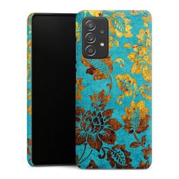 DeinDesign Galaxy A52s 5G Handy Premium Case Smartphone Handyh&uuml;lle Schutzh&uuml;lle matt Vintage Ornament Flowers Premium Case