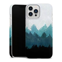DeinDesign iPhone 13 Pro Max Handy Premium Case Smartphone Handyh&uuml;lle Schutzh&uuml;lle matt Tree Forrest Abstract Premium Case