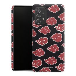 DeinDesign Galaxy A52s 5G Handy Premium Case Smartphone Handyh&uuml;lle Schutzh&uuml;lle matt Akatsuki Naruto Shippuden Pattern Premium Case