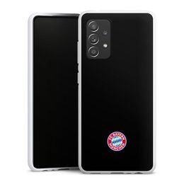 DeinDesign Galaxy A52s 5G Handy Silikon H&uuml;lle Case wei&szlig; Handyh&uuml;lle Fcb Fc Bayern M&uuml;nchen Logo Silikon Case