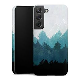 DeinDesign Galaxy S22 Handy Premium Case Smartphone Handyh&uuml;lle Schutzh&uuml;lle matt Tree Forrest Abstract Premium Case