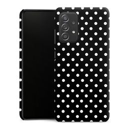 DeinDesign Galaxy A52s 5G Handy Premium Case Smartphone Handyh&uuml;lle Schutzh&uuml;lle matt Points Polka Dots Retro Premium Case