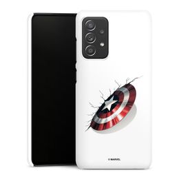 DeinDesign Galaxy A52s 5G Handy Premium Case Smartphone Handyh&uuml;lle Schutzh&uuml;lle matt Captain America Marvel Official Licensed Product Premium Case