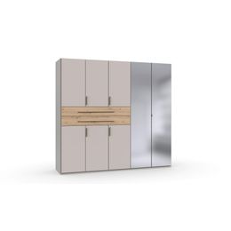 Kleiderschrank Lumio Eiche-/Silber-/Kaschmirfarben