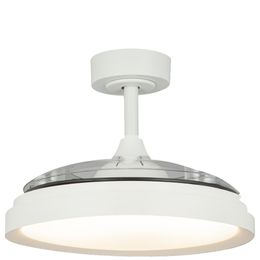 toom LED-Deckenleuchte mit Ventilator wei&szlig;, Fernbedienung &Oslash; 45 x 32,3 cm