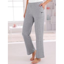 feel good Damen Dehnbund-Hose aus leichtem Jersey, grau-meliert, Gr&ouml;&szlig;e 18/19