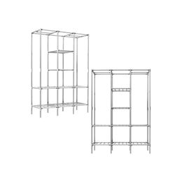 Eyepower Gro&szlig;es XXL Schrankregal offener Kleiderschrank DIY-Regal begehbar Faltschrank
