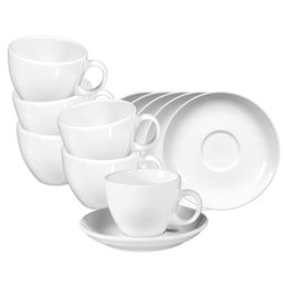 Seltmann Weiden Cappuccinotassen mit Untertassen VIP. 220 ml 6er Set