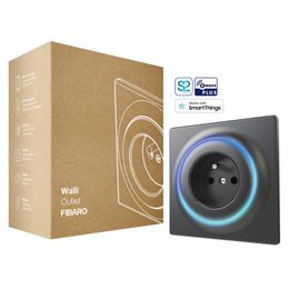 Fibaro Walli Outlet Typ E (Schwarz)