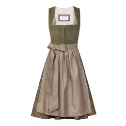 Midi Dirndl Emilia Gr&uuml;n Cord