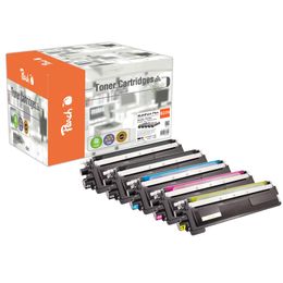 Peach B230 5 Toner (2*bk, c/m/y) ersetzt Brother TN-230 f&uuml;r z.B. Brother DCP -9010 CN, Brother HL -3000, Brother HL -3040 CN (wiederaufbereitet)
