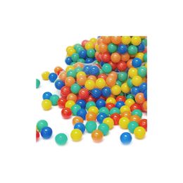 LittleTom 600 bunte B&auml;lle f&uuml;r B&auml;llebad 7cm Babyb&auml;lle Plastikb&auml;lle Baby Spielb&auml;lle
