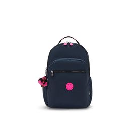Kipling Rucksack 'Seoul Lap' Damen Gr&ouml;&szlig;e One Size dunkelblau / neonpink