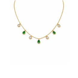 Pure Schmuck Necklace 'Garden Grace Halskette | Bridgerton' female Green size 40 - 45 cm