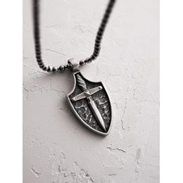 Reytel Pendant 'SWORD ON SHIELD' male Silver size One Size