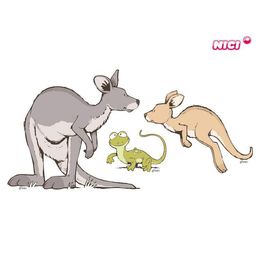 Bilderwelten Wandtattoo Tiere modern selbstklebend Wandaufkleber - NICI - Wild Australia - Wandsticker Kinderzimmer Baby M&auml;dchen Jungen