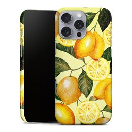 DeinDesign iPhone 16 Pro Max Handy Premium Case Smartphone Handyh&uuml;lle Schutzh&uuml;lle gl&auml;nzend Summer Fruits Lemon Premium Case